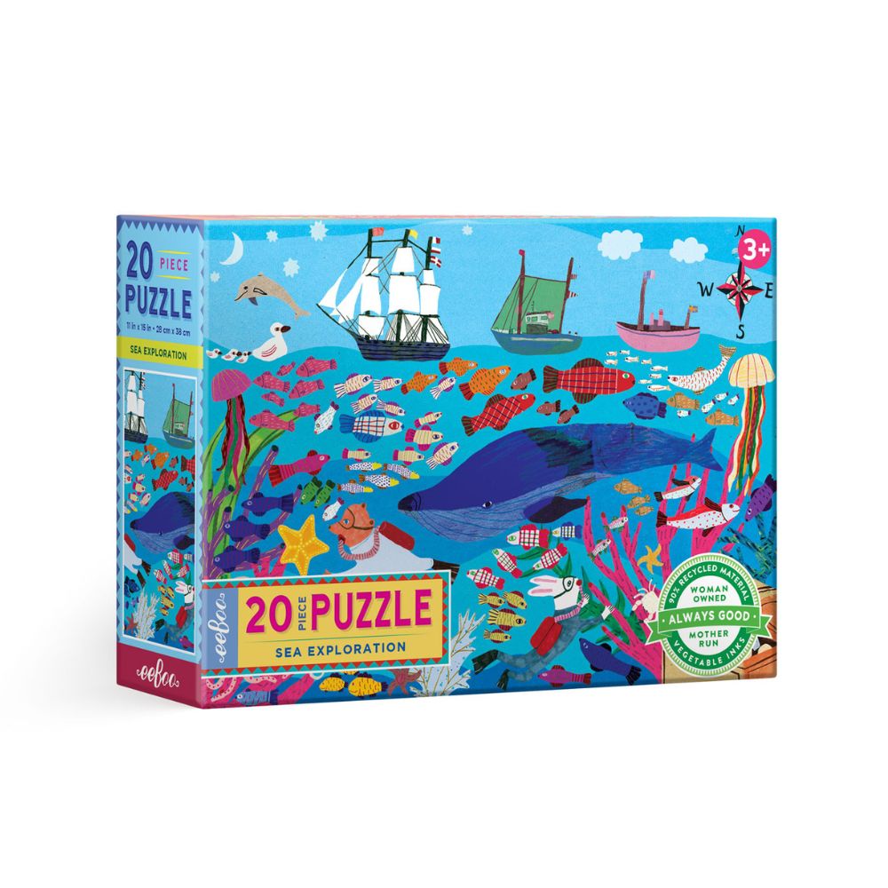Eeboo Sea Exploration Jigsaw Puzzle | Jigsaw Puzzles for Kids - Default ...