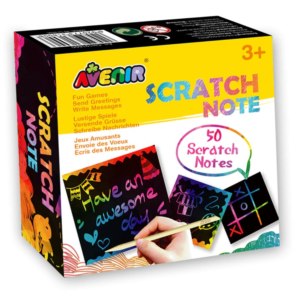 Avenir Rainbow Scratch Notes - 50 | Scratch Art at Crafts4Kids ...