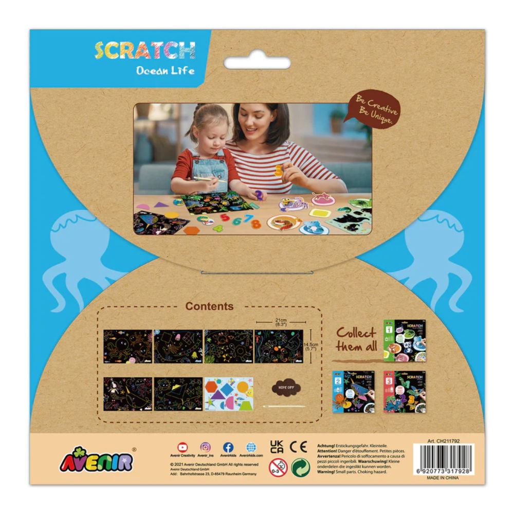 Avenir Scratch Art - Ocean Life | Scratch Art for Kids - Default Title ...