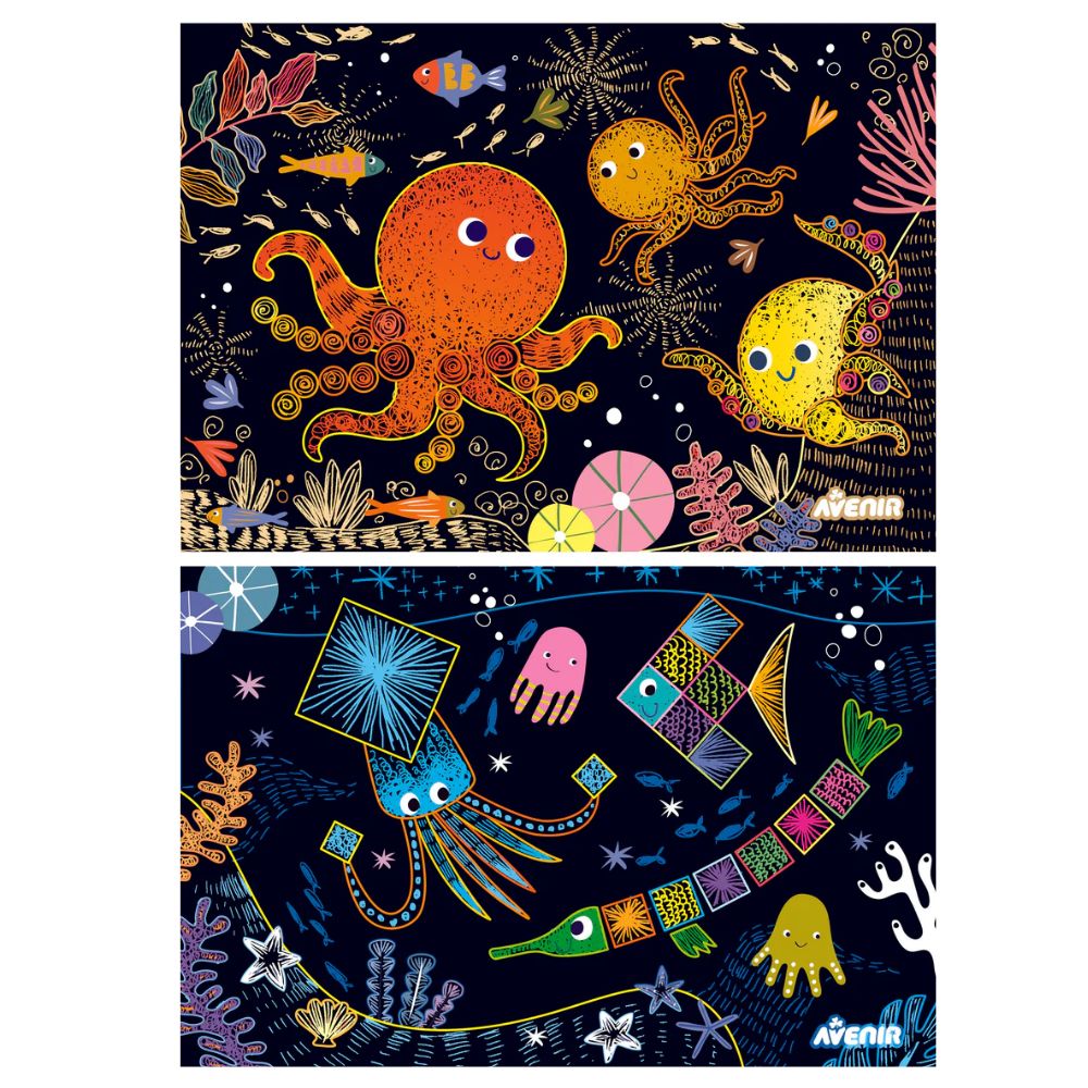 Avenir Scratch Art - Ocean Life | Scratch Art for Kids - Default Title ...