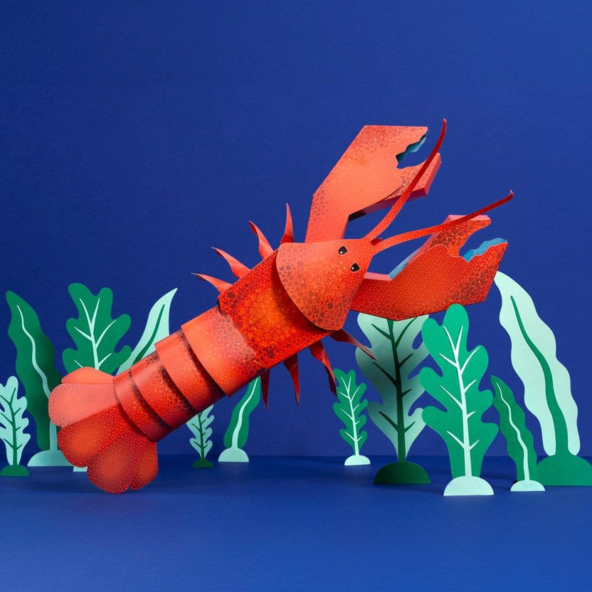 Clockwork Soldier Create Your Own Loveable Lobster | Card Model Kits | Ocean and Sealife crafts ...