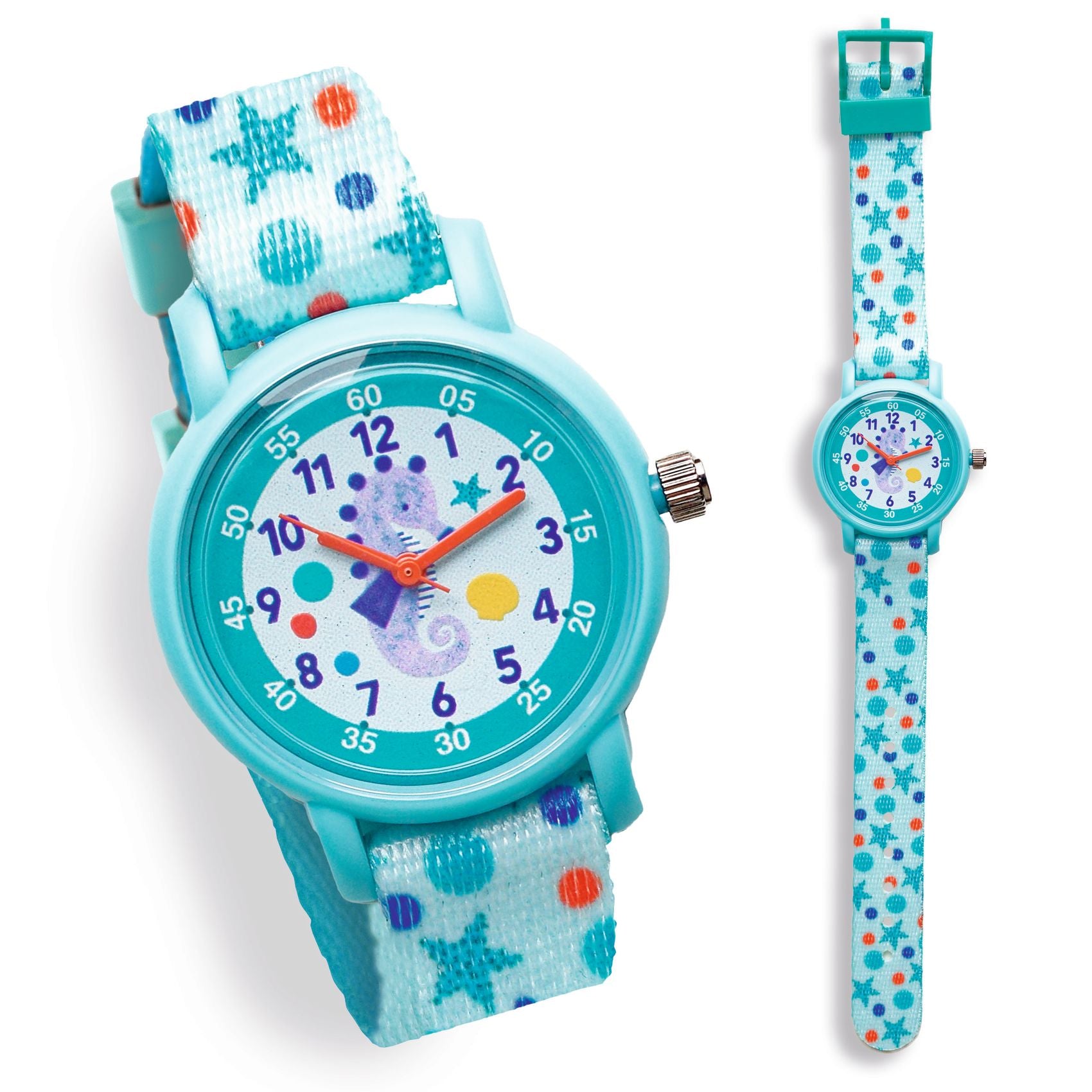 Kids First Watch | Djeco Watch Ocean DD00438 | Kids Watch Seahorse ...