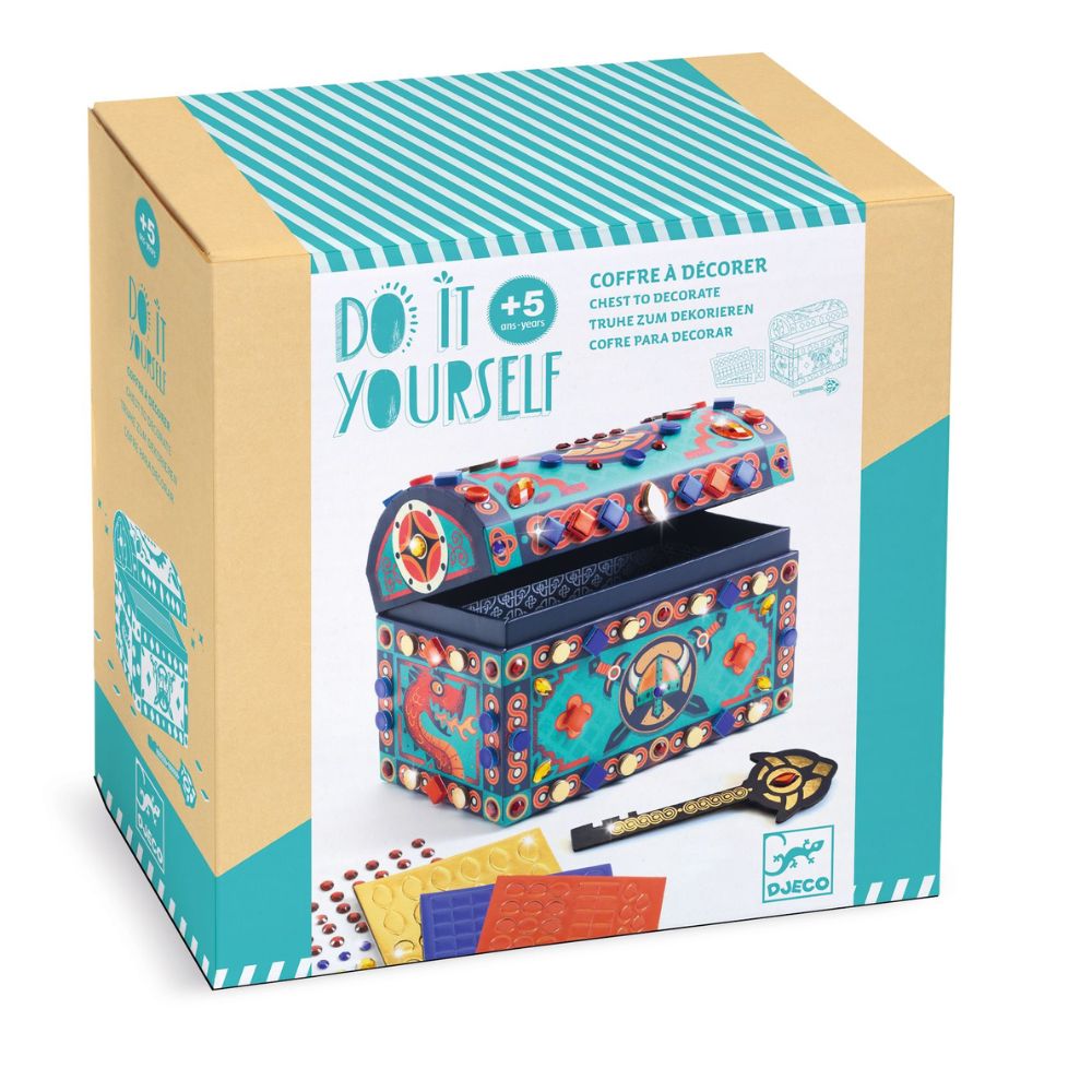 Djeco Do It Yourself Mosaics - Super Treasure Box to Decorate - Crafts4Kids