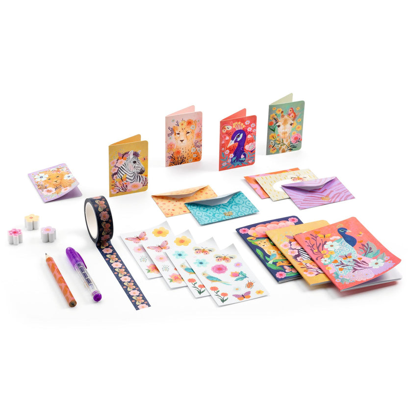 Djeco Lovely Paper Kendra Children's Mini Stationery Set | Djeco Lovely ...
