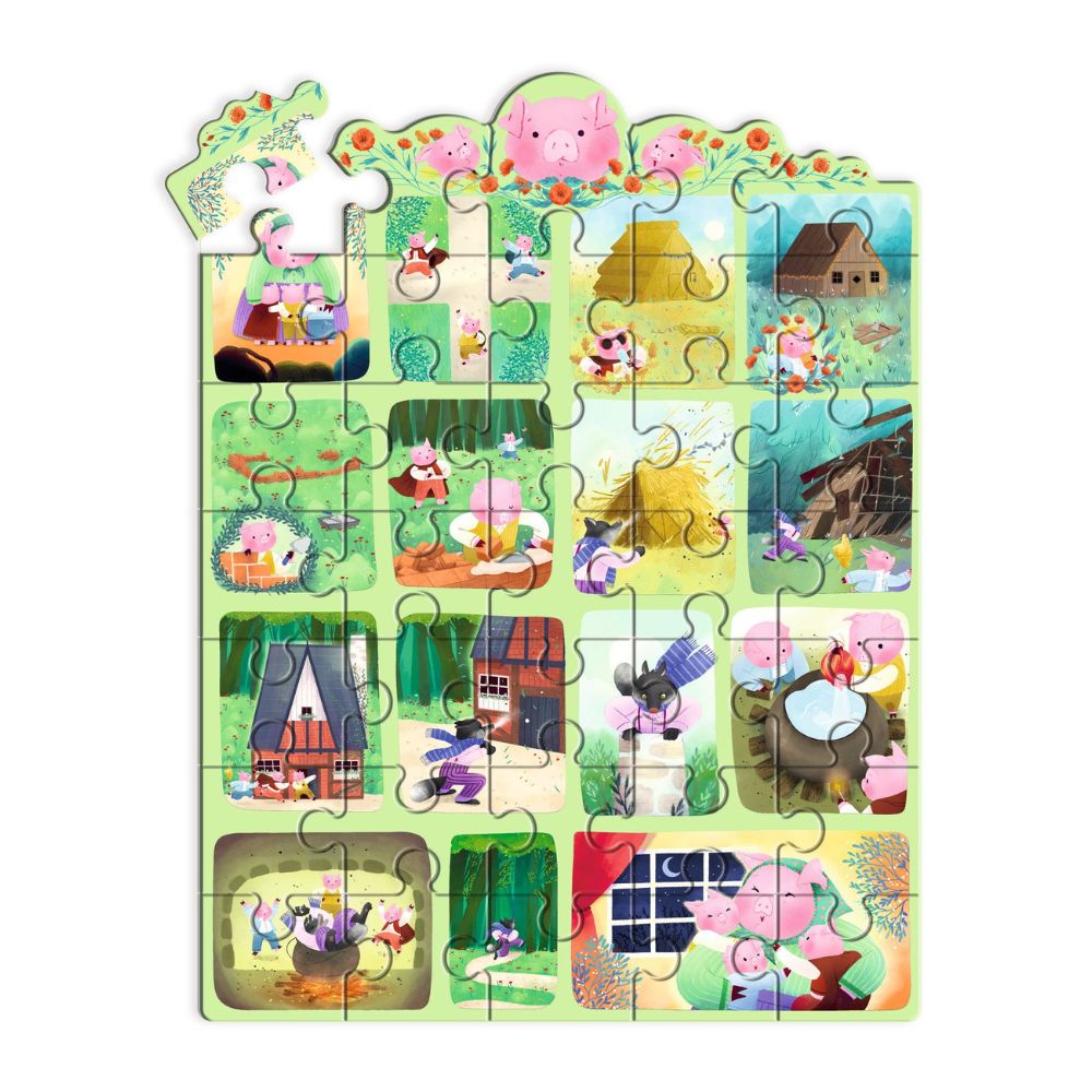 Djeco Story Jigsaw Puzzle Three Little Pigs