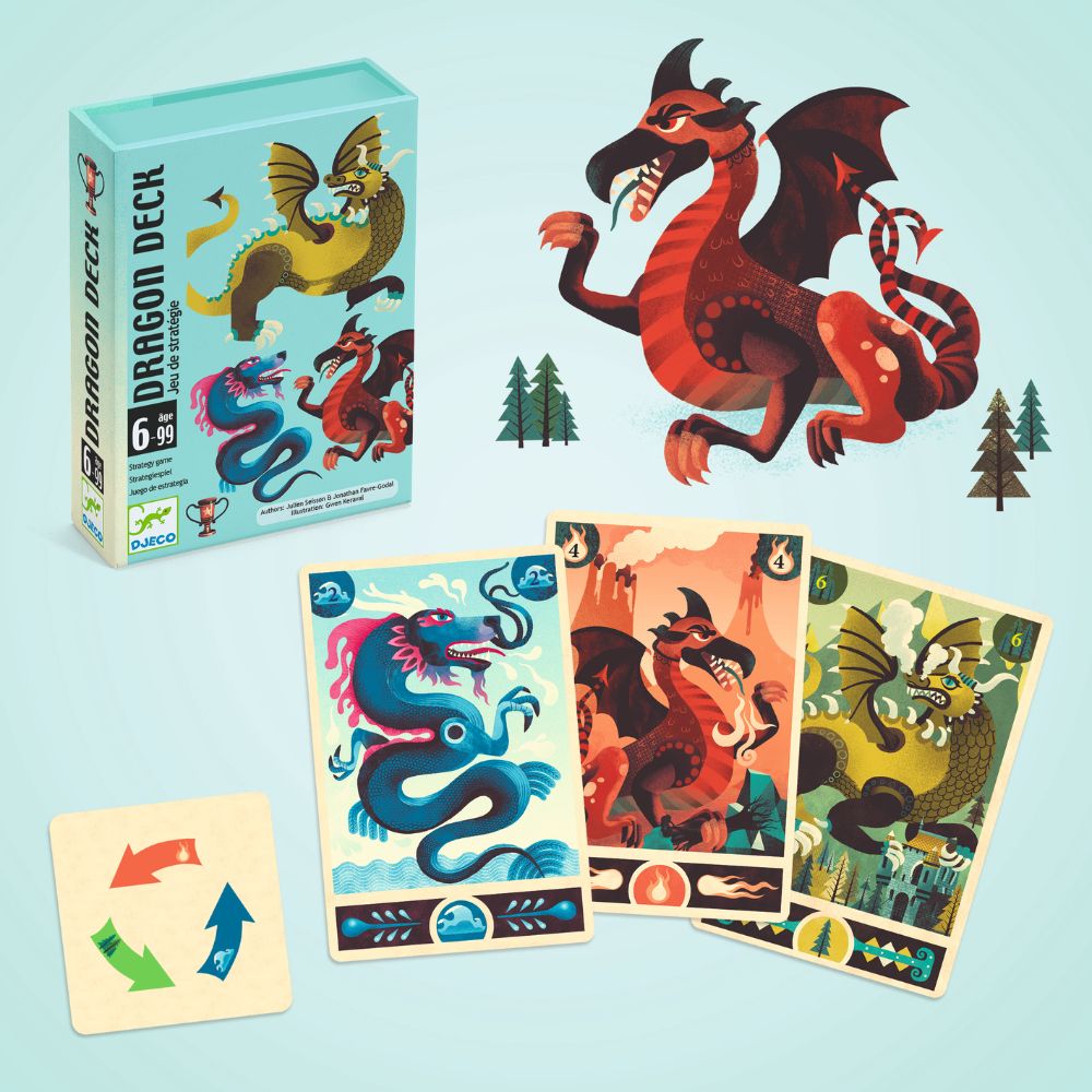 Djeco Playing Cards Dragon Deck | Djeco Card Games - Default Title ...
