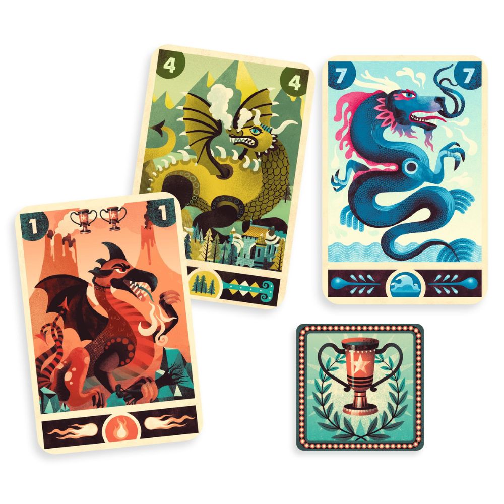 Djeco Playing Cards Dragon Deck | Djeco Card Games - Default Title ...