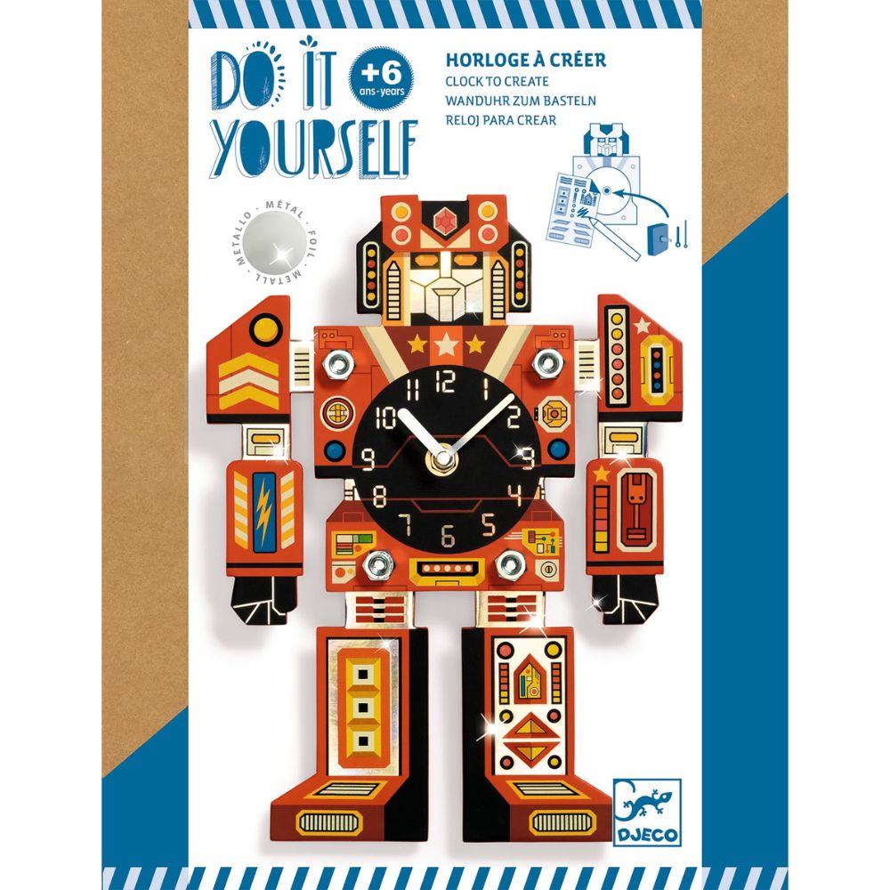Djeco Do It Yourself Robotime Clock DJ07984 |craft kits for boys ...