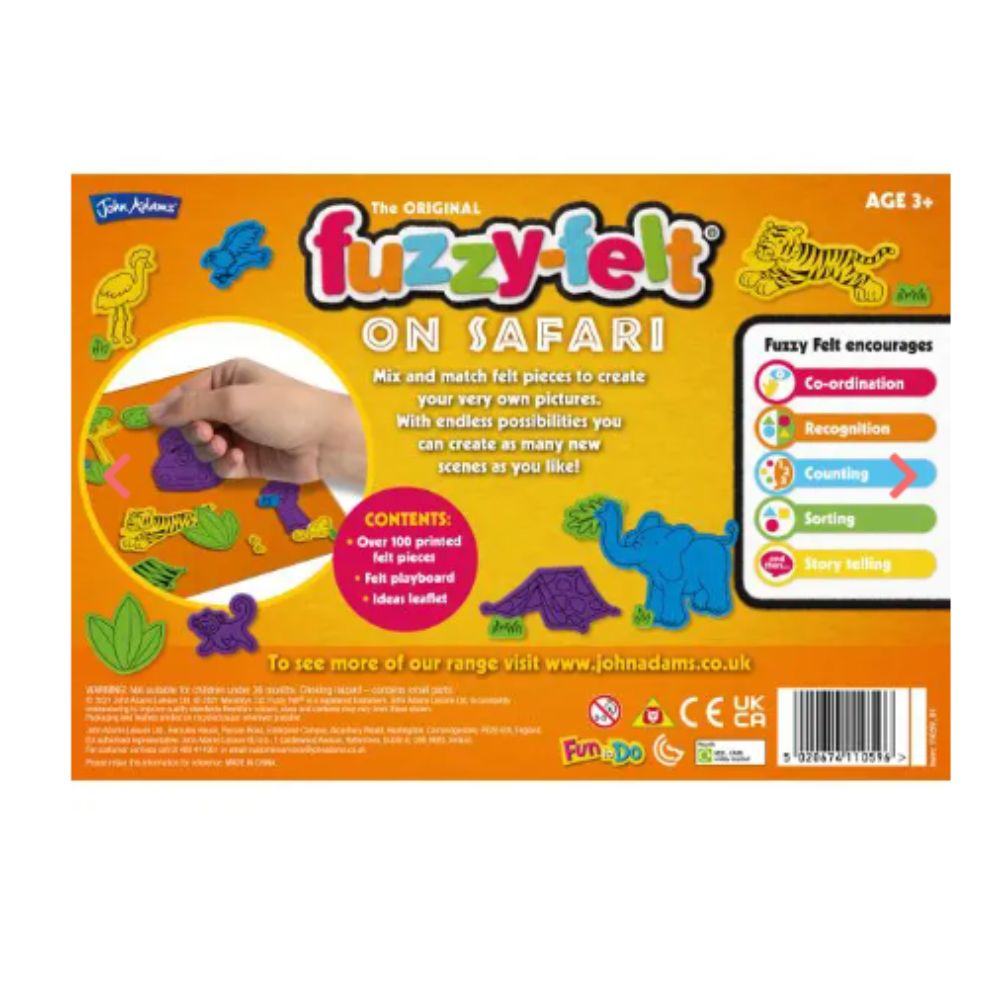 Fuzzy felt Safari | Fuzzy Felt | Boy Crafts - Default Title - Crafts4Kids