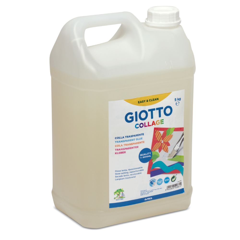 Giotto Collage Clear Glue 5kg Bottle | Kids Art Supplies | Crafts4Kids ...