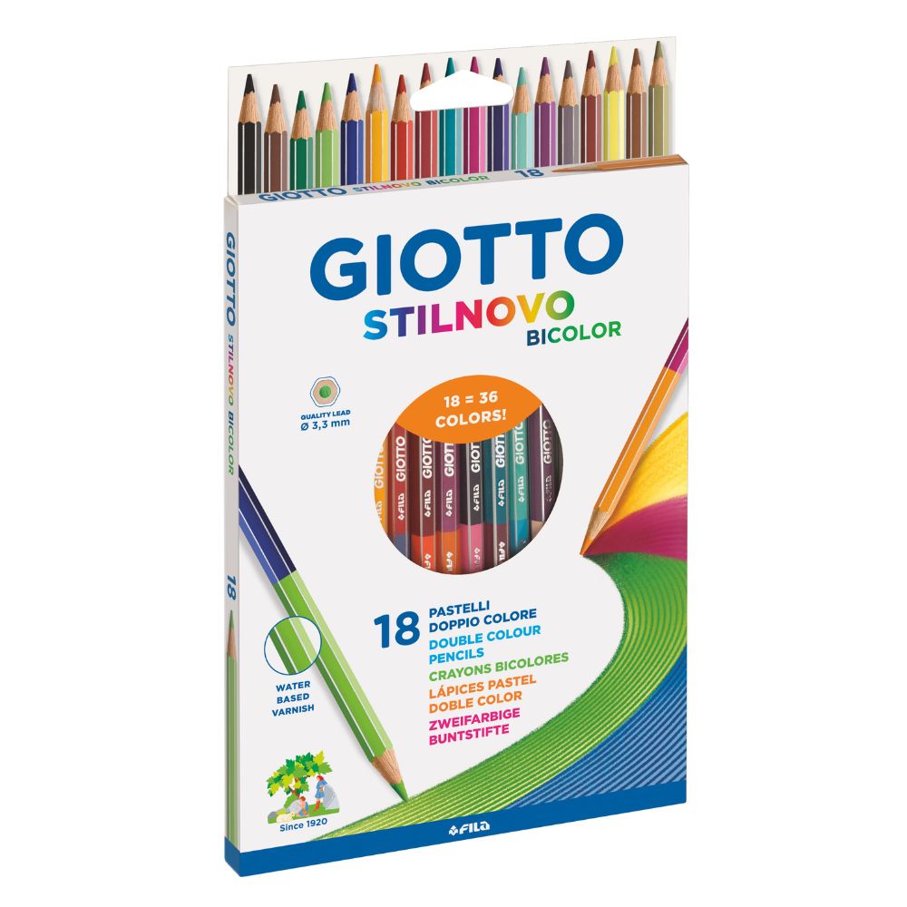 Giotto Stilnovo Bicolor 18pcs Set | Art Supplies | Crafts4Kids ...