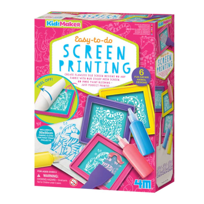 4M Kidzmaker Easy-To-Do Screen Printing | Art Sets for Kids - Default ...