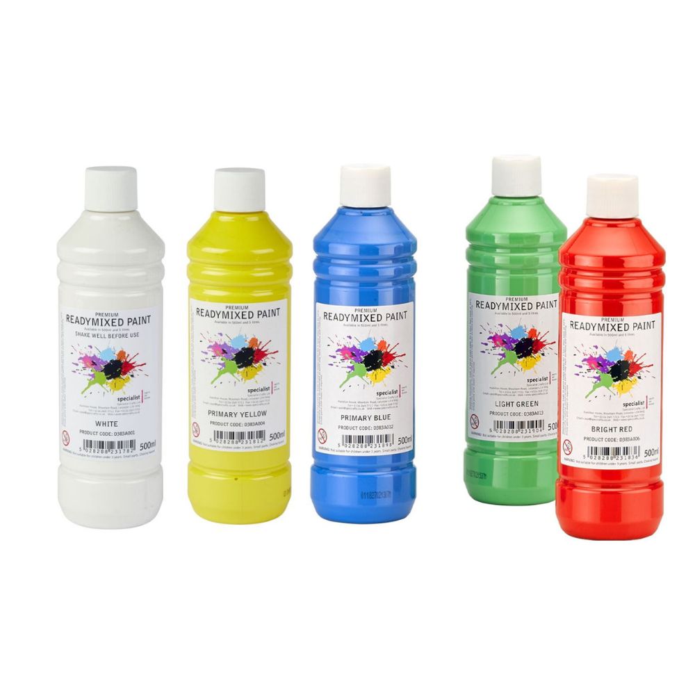 Premium Ready Mixed Paint - Set of 5 - Default Title - Crafts4Kids
