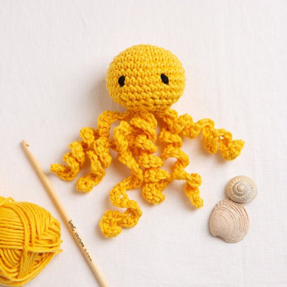 Wool Couture My Pocket Jellyfish Crochet kit| Crochet Kits| Sewing Kits ...