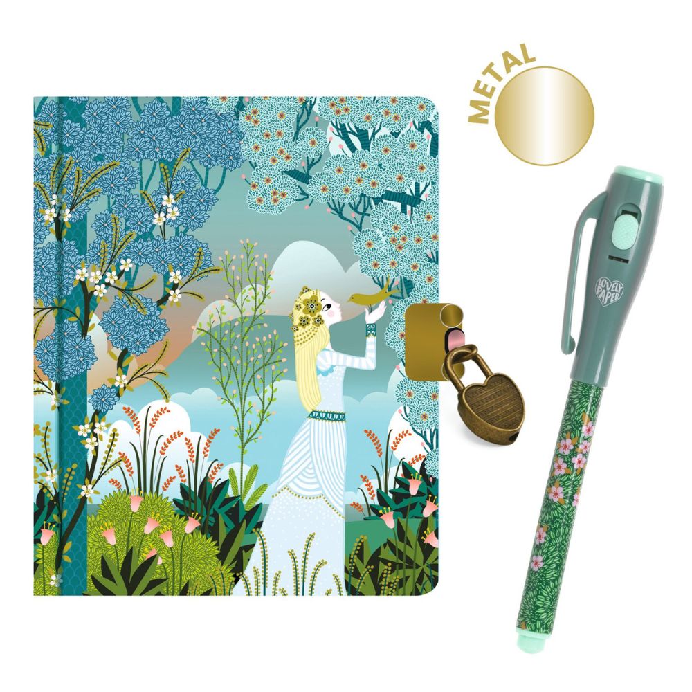 Charlotte Secret Notebook with Magic Pen DD03652| Djeco Lovely Paper ...