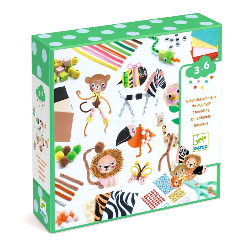 Djeco Make Your Own Jungle Animals Craft Kit 3-6 yrs - Default Title ...