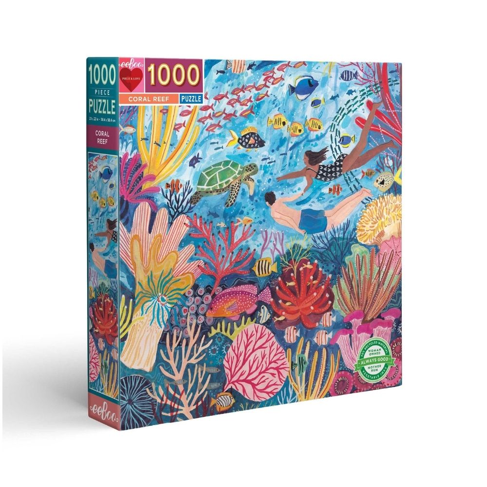 Eeboo 1000 Piece Puzzle - Coral Reef | Jigsaw Puzzles for Kids ...