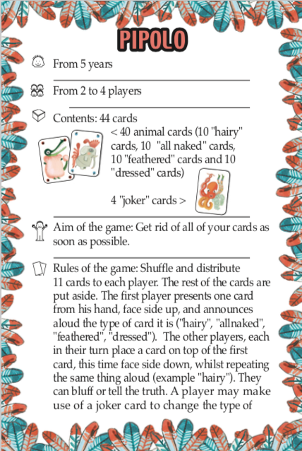 Djeco Pipolo Card Game | Djeco Card Games | Kids Games at Crafts4Kids ...